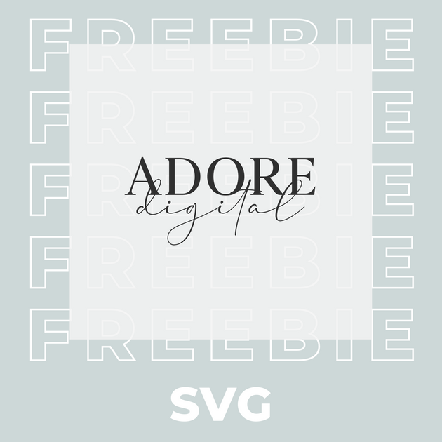 SVG Freebie | Adore Paper and Digital
