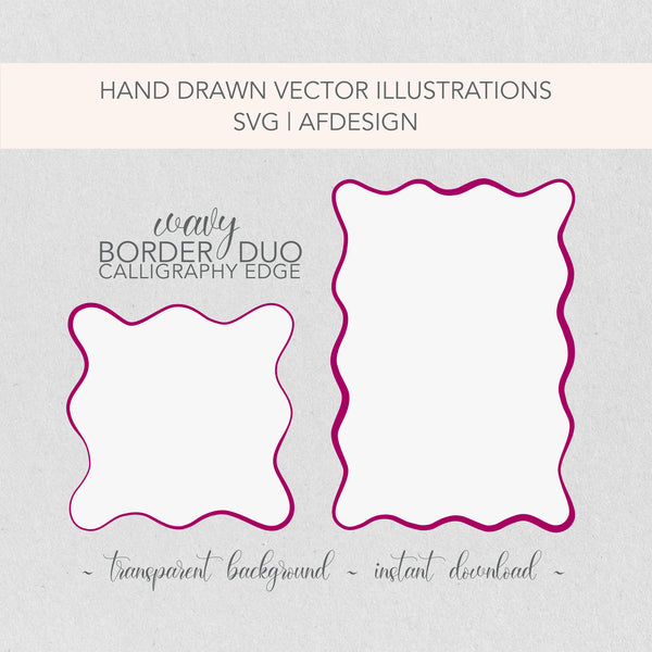 Calligraphy Borders Transparent Background