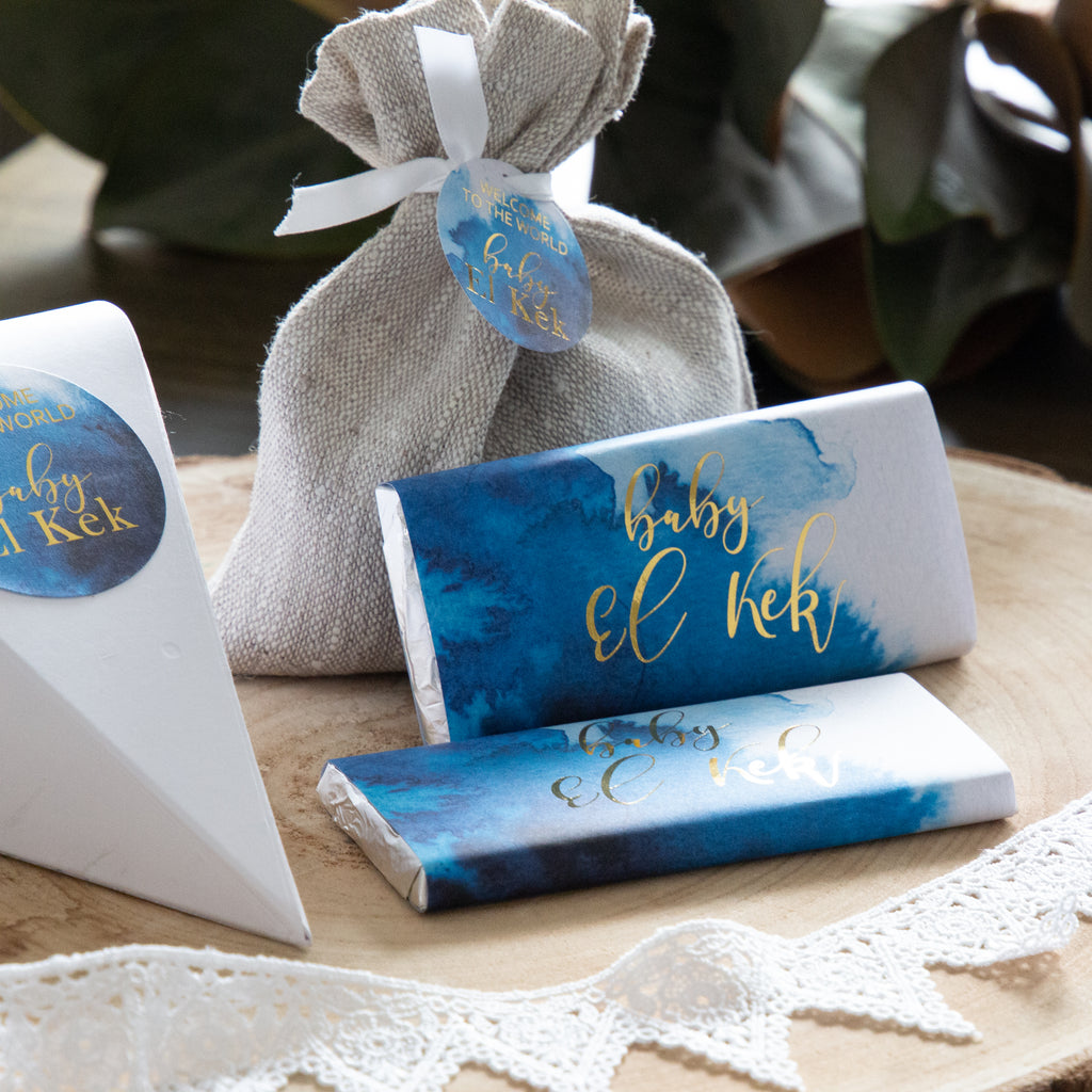 Blue Velvet Chocolate Wrap | Adore Paper and Digital